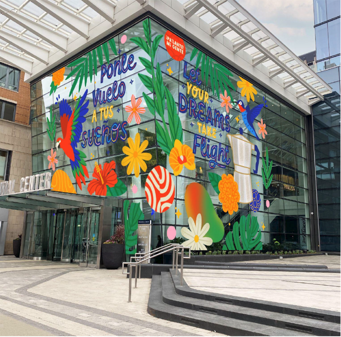 Artista latina crea increíble mural para Prudential Center